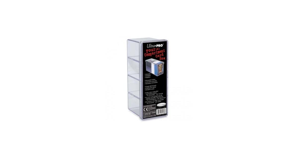 Ultra Pro 4-Compartment Card Storage Box - pořadač na karty - Deskové ... Ultra Pro 4-Compartment Card Storage Box - pořadač na karty - Deskové ...